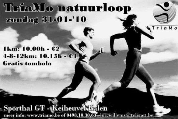 Natuurloop Triamo, nu zondag 31 januari – 3athlon.be